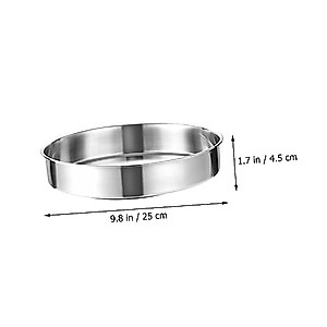 HAKIDZEL 1pc Box Carousel Seasoning Organizer Fridge Rotating Tray Pantry can Organizer Rotating Rack Cosmetic containers Rotatable Spice Tray Stainless Steel Turntable to Rotate Tableware