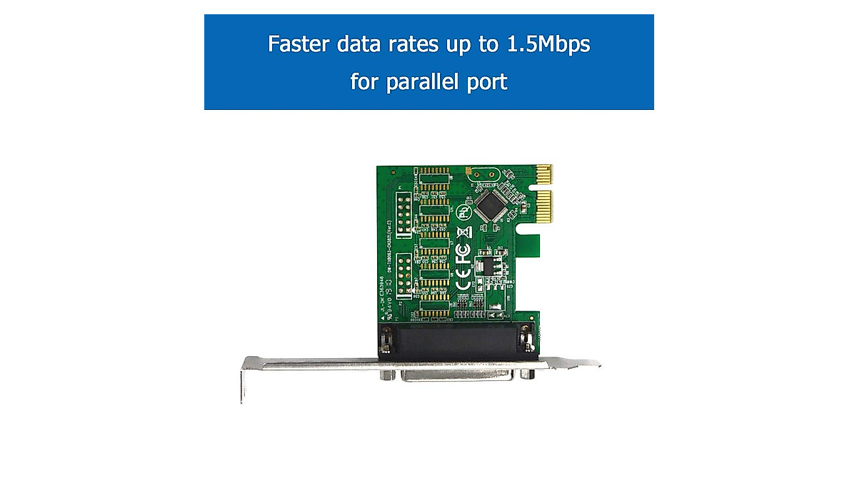 GODSHARK PCIe Parallel Port Expansion Card - Fast Data Transfer