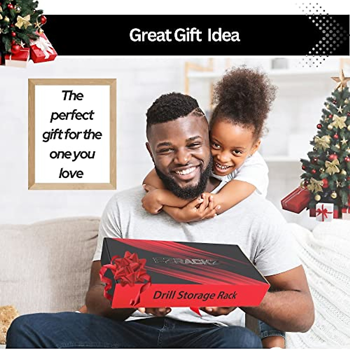 Ezrackz Power Tool Organizer Wall Mount, Cordless Tool Organizer, 3 Heavy Duty Drill Holder Wall Mount Shelves, Power Tool Storage Rack, 150lb Cap, Garage Shed Organization Battery & Charger Shelf