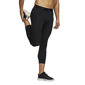 adidas Men's Techfit 3/4 Tights, Black, Large