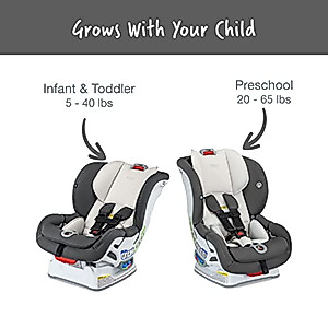 Britax Marathon Clicktight Convertible Car Seat, Mod Ivory SafeWash