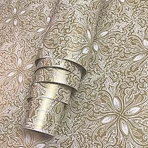 Decorative Paper Self Adhesive Shelf Drawer Liner Sticker 17.7 inch by 9.8 Feet