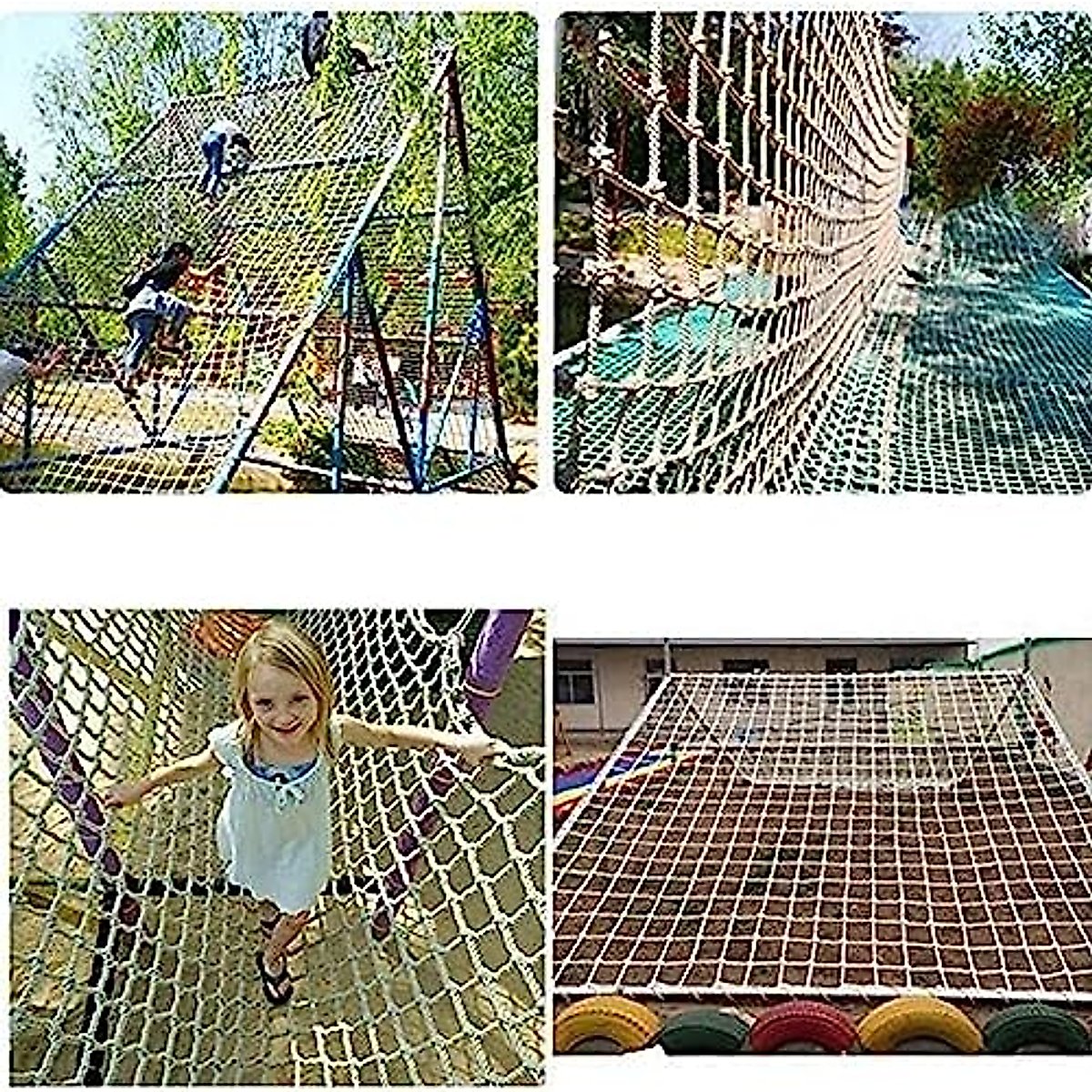 EkiDaz HXRW Rope Net Climbing Net for Kids Portable Protective Safety Net, for Indoor and Outdoor Playground Rope Net Playground Sets for Backyards (Size : 1 * 1m(3.3 * 3.3ft))