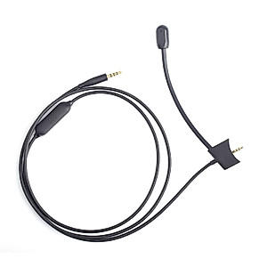 QC45 Boom Microphone Cord Upgraded Professional Gaming headset Cable with Mute Switch Compatible with Bose QuietComfort45& QC 45 Noise Cancelling Headphone, Work for PS4 PS5 Xbox One Controller