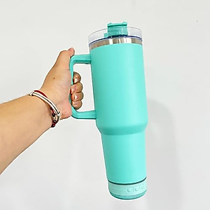 Zidech Music Speaker Tumbler Bluetooth-40 oz tumbler with handle and straw-Insulated Travel Mug - Music Coffee Cup (Hot Pink)