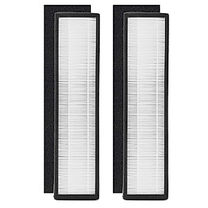 True HEPA E Size Replacement Filter,Compatible with Idylis FIL-GG-125 & IAP-GG-125,AC5250PT Replacement Filters Fit for Germ Guardian Air Purifier FLT5000 AC5000 Series Filter C,2 HEPA+2 Pre-filters