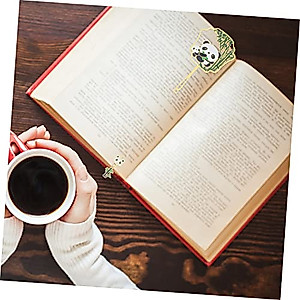 NUOBESTY 3pcs for Mark Bookmark Cartoon Supplies School Chain Office Elegant Marker Panda Delicate Page Lover Hanging Chinese Adorable Exquisite Decorative Read New Tassels Shape Reading