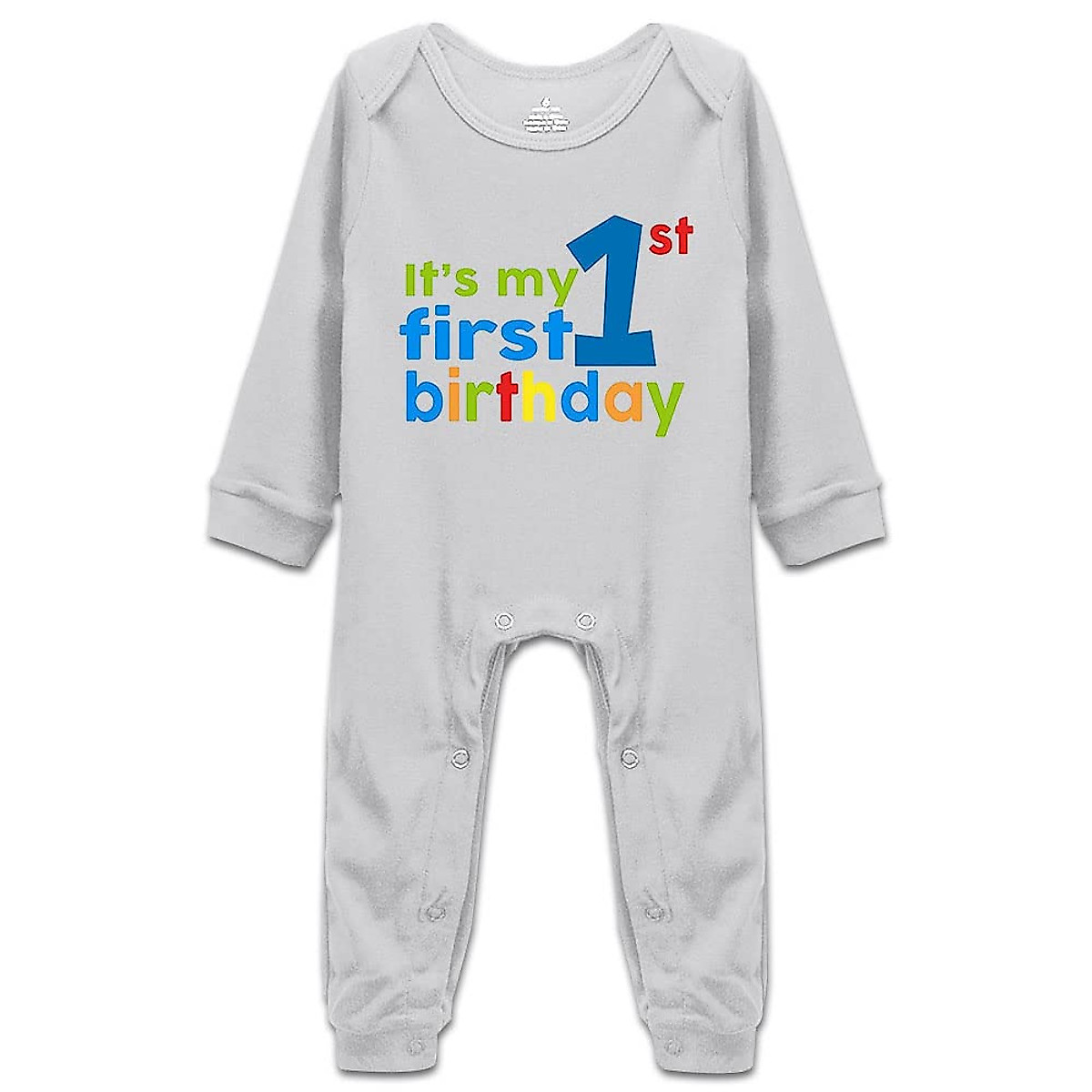 DOQOSESHY It's My First Birthday Unisex Baby Onesie Bodysuit Cotton Oufit Short Sleeve/Sleeveless/Long Sleeve Romper