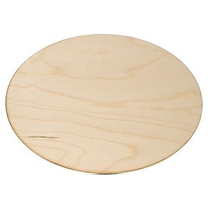 Wooden Oval Cutout 8.5 x 12 Inch, Bag of 3 Unfinished Wood Oval Cutout Shape (1/8 Inch Thick) by Woodpeckers