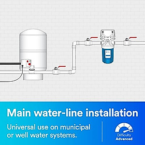 Aqua-Pure AquaPure AP800 Series Whole House Filter Housing AP801B, 5639201, Large Diameter, Blue Sump, 10 in (HAZD073341)