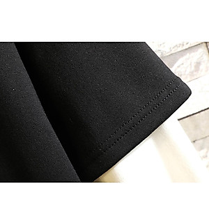 GURUNVANI Fashion Hoodies Men's Color Block Pullover O-Neck Hooded Sweatshirt Patchwork Black