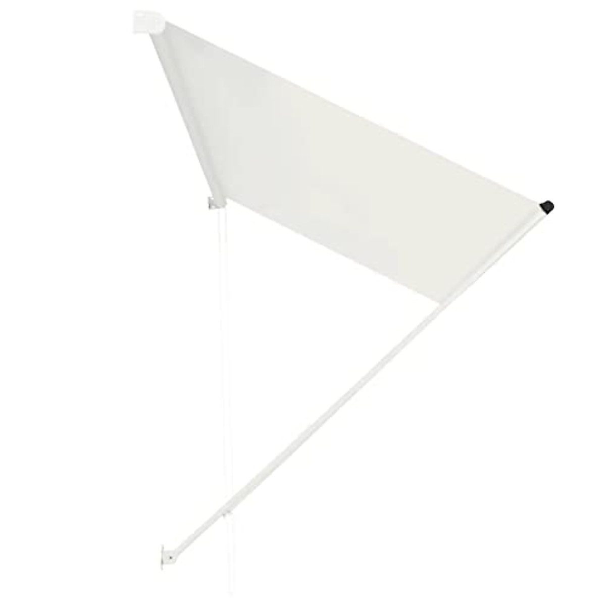 vidaXL Retractable Awning Outdoor Garden Terrace Patio Home Window Sunshade Sun Screen Protection Side Awning Blind 118.1"x59.1" Cream