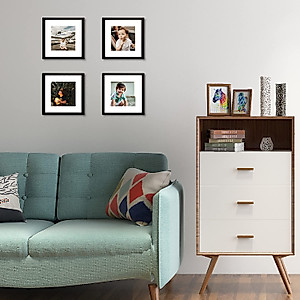 Golden State Art, Pack of 10, 12x12 White Picture Mats Mattes with White Core Bevel Cut for 8x8 Photo