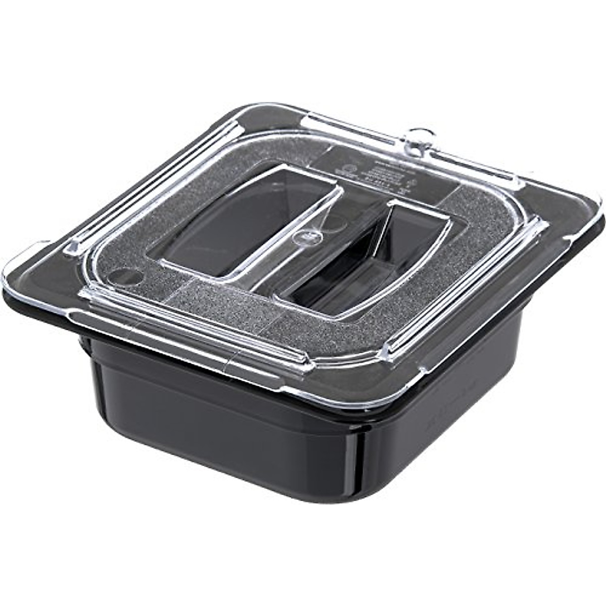 Carlisle FoodService Products 10310U07 StorPlus Sixth Size Polycarbonate Universal Handled Food Pan Lid, Clear