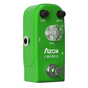 AZOR Chorus Guitar Effect Pedal with Power Adapter Pure Analog with True Bypass AP-309