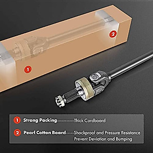 A-Premium Front Left and Right CV Axle Shaft Assembly Compatible with Ford F-250 Super Duty, F-350 Super Duty, F-450 Super Duty, F-550 Super Duty 2005-2012 2-PC Set