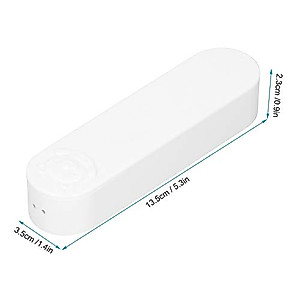 Cotton Swab Storage Case, Portable Cotton Swab Box Cotton Swabs Balls Buds Holder Cartoon Bear Pattern for Toothpicks, Cotton Swabs, 5.3 x 1.4 x 0.9in (white)