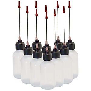 Liberty Products 10-2oz Plastic Squeeze Bottles 3" Stainless Applicators