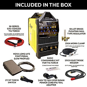 New 2024 AHP Alpha-TIG 225Xi 200 Amp IGBT AC/DC Pulse TIG/Stick Welder 110v/220v Dual Voltage