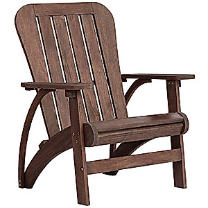 Teal Island Designs Dylan Dark Wood Outdoor Adirondack Chair