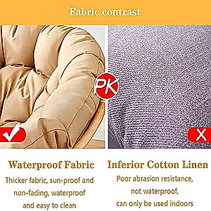 YWBXSHKD Hanging Egg Hammock Chair Pads 90x90cm, Papasan Chair Cushion Only Round Cushion, Soft Comfortable Breathable, for Balcony Patio Garden Outdoor Or Indoor