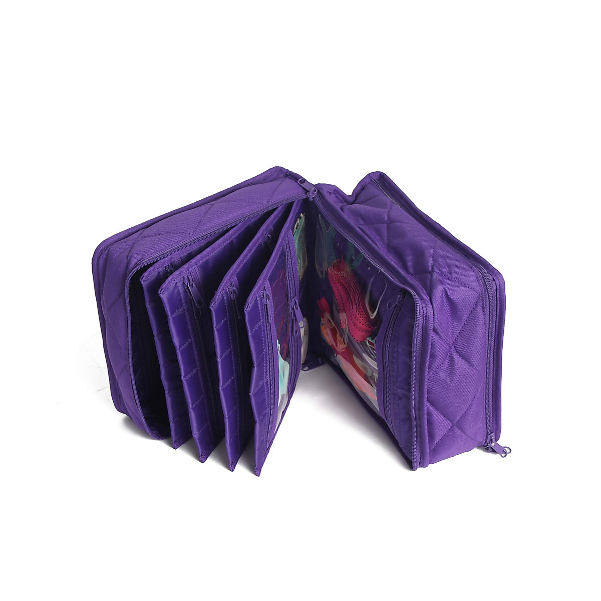 Earthwise Storage Bag Organizer Caddy Bag Container for Arts & Crafts, Scrapbooking , Beauty Makeup Case Caddy with Dividers For Cosmetics , Toiletries, Jewelry, Accessories