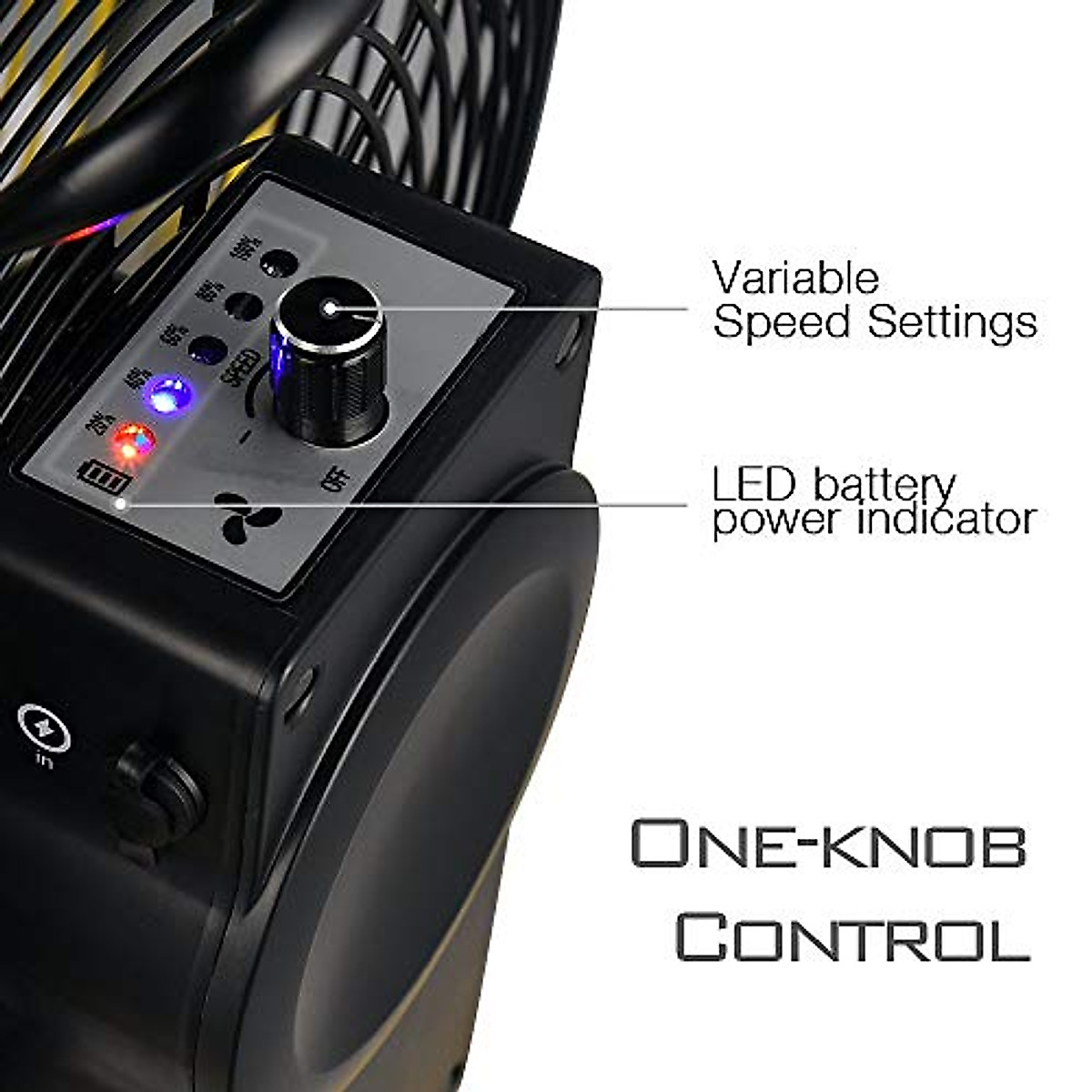 Geek Aire CF1 Outdoor Fan 12 Inch Cordless Variable Speed Rechargeable (2 Pack)