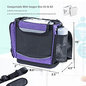Convertible 2-in-1 Backpack for Portable Oxygen Concentrators, Compatible with Inogen One G3, G5 Oxygen Machines, Accessories Oxygen Backpack with Breathability Mesh