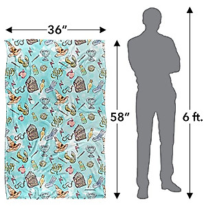 Harry Potter Water Color Pattern Silky Touch Super Soft Throw Blanket 36" x 58",Water Color Pattern