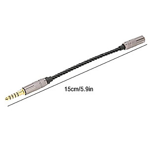 SWOQ Headphone Extension Cable, 4.4 mm Male to 2.5 mm Female goldplated Durable Headphone Adapter Cable for DAP