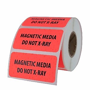 LabelValue.com | Magnetic Media Do Not X-Ray Labels 2" x 1" LV-MMDNX