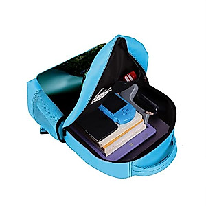 VBFOFBV Unisex Adult Backpack with for Travel Work, Rainforest Waterfall Landscape