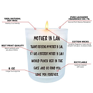 Gifts for Mother in Law, Mother in Law Gifts from Daughter in Law, Mother in Law Birthday Gifts, Funny Birthday Gifts for Mother in Law, Mother in Law Candle