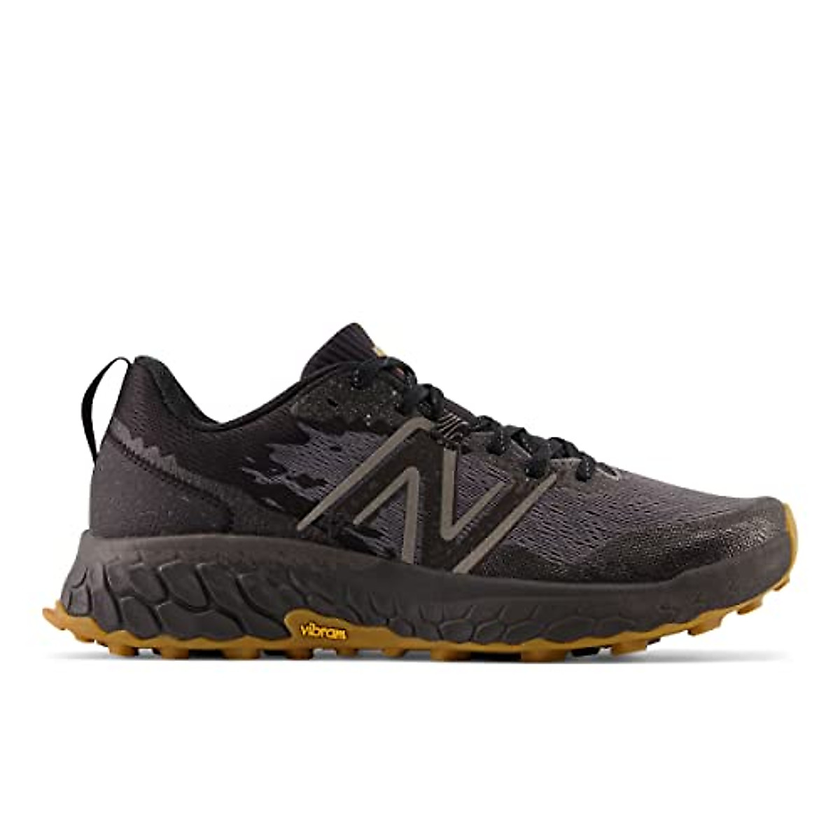 New Balance Men's Fresh Foam X Hierro V7 Running Shoe, Black/Black, 8.5