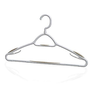 neatfreak A06000012X5WJ Deluxe Swivel Clothes Hangers White/Sand Pebble 5 Pack