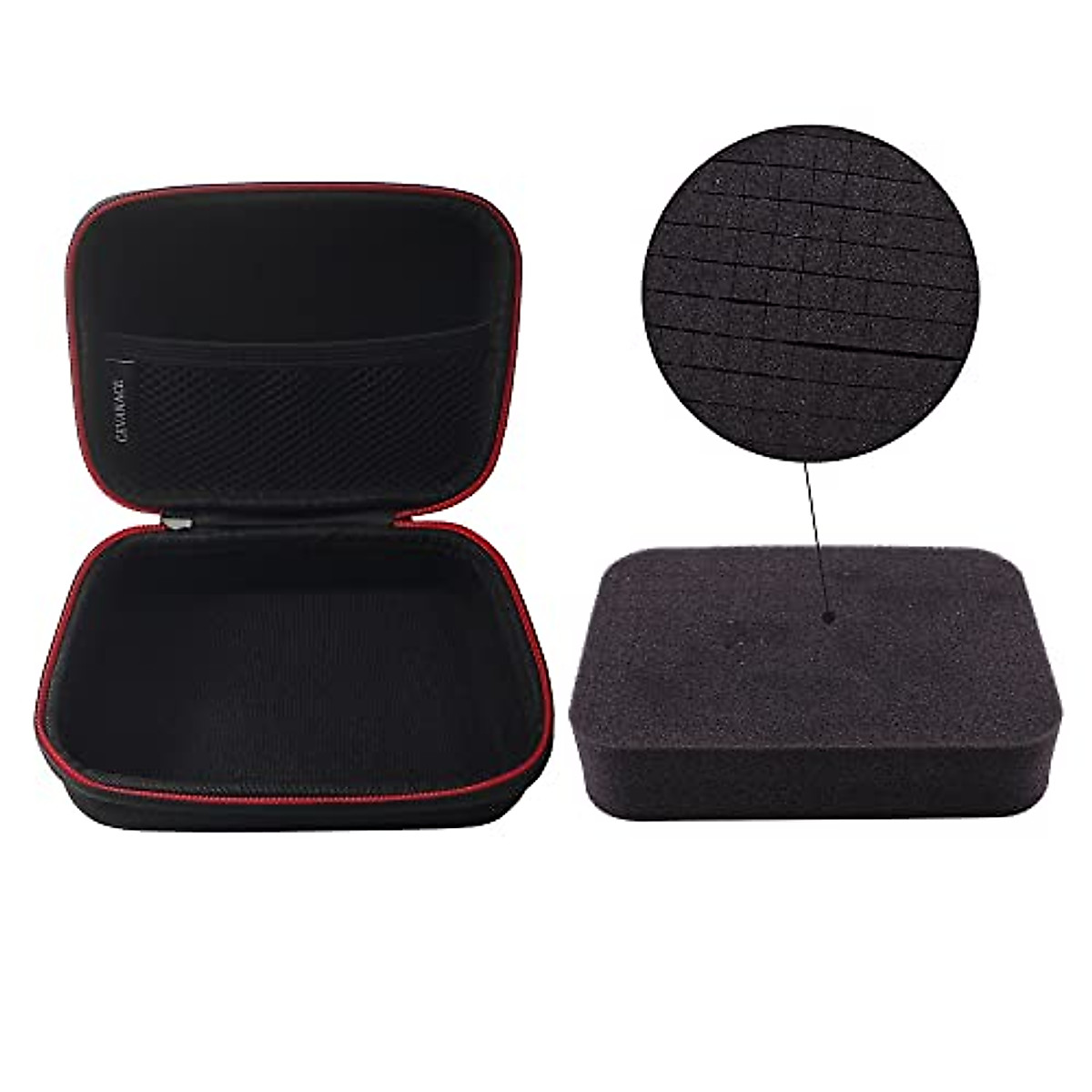 Evanice EVA Hard Case with Foam，6.7 x4.7 x2.5 inches Hard Sided Camera/Digital Case EVA shockproof Outdoor case，Suitable for storage of drones, digital products, electronic instruments, etc.