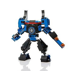 Block Builder Bugatti Racing Car Building Block Set (237 Pieces). Racing Car Building Blocks for Kids and Adults (Blue)