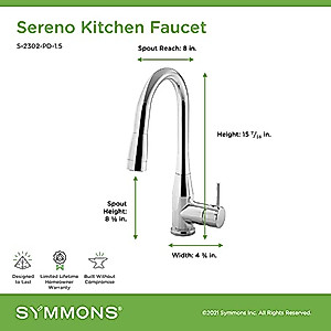 Symmons S-2302-PD-1.5 Bathroom-Sink-faucets, Large, Polished Chrome