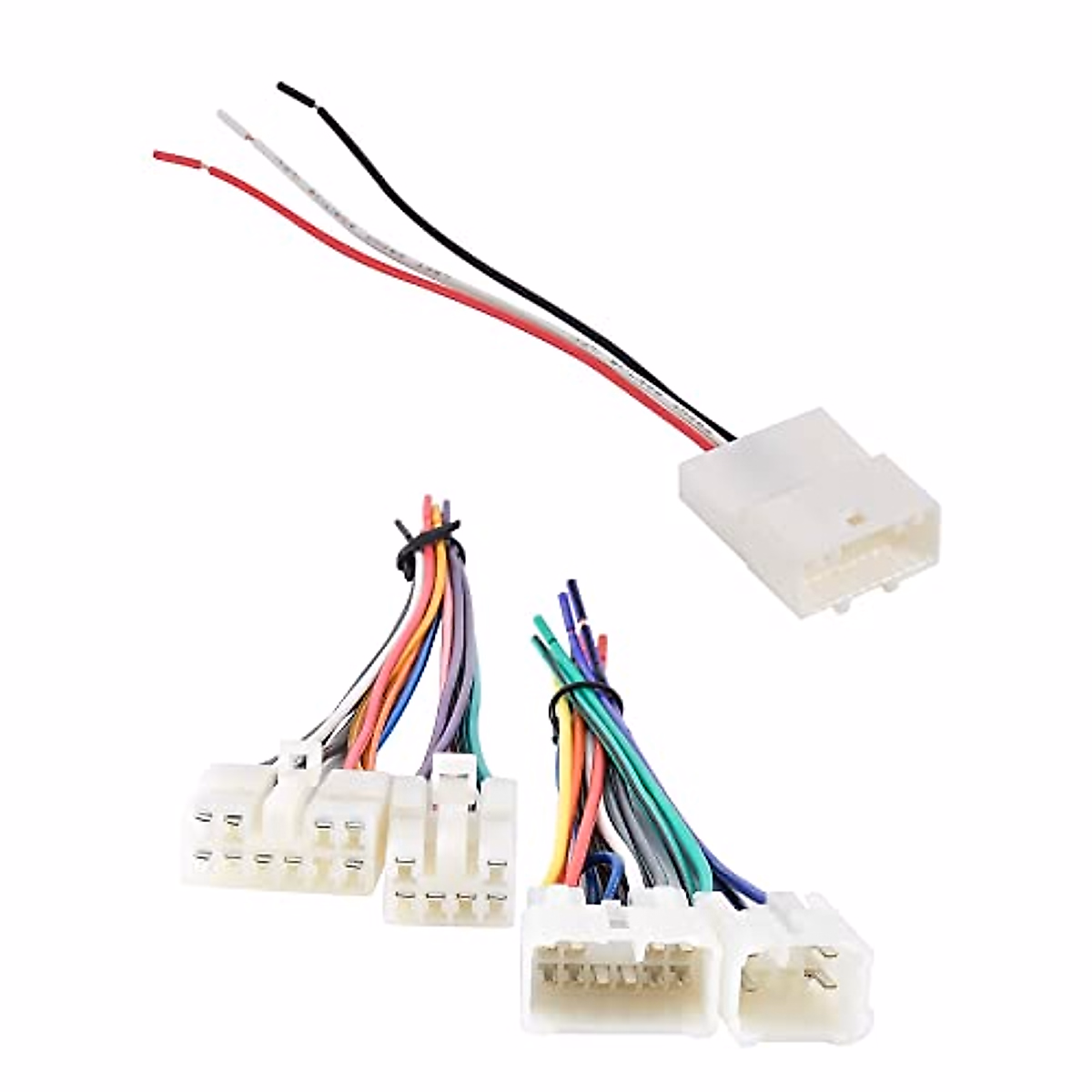 RED WOLF Radio Stereo Wire Harness w/Steering Wheel Control Switch Wiring Harness Replacement for Toyota 2003-2011, Scion/RAV4,Lexus Vehicles