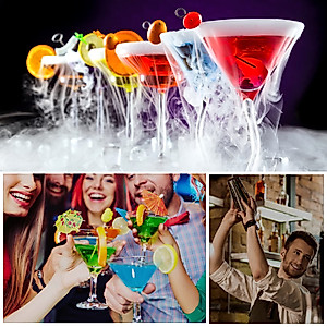 25 oz Crystal Cocktail Mixing Glass Set - Bartender Kit for Drinking Lover - Stainless Steel Hand Shaker, Spoon, Ice Tongs, Jigger, Pourer, Strainer & Muddler for Home Bar