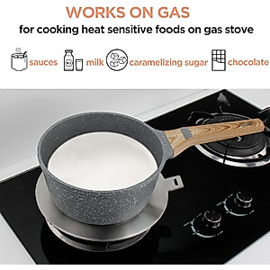 7.87″ inch Heat Diffuser Stainless Steel with Removable Handle, Induction Adapter Plate for Induction Electric Gas Glass Cooktop, Heat Transfer Conduction Plate, Defrosting Frozen Food