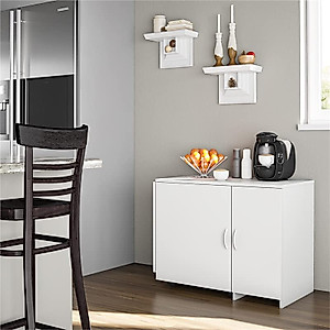 Ameriwood Home Arleta Swivel Craft Desk, White