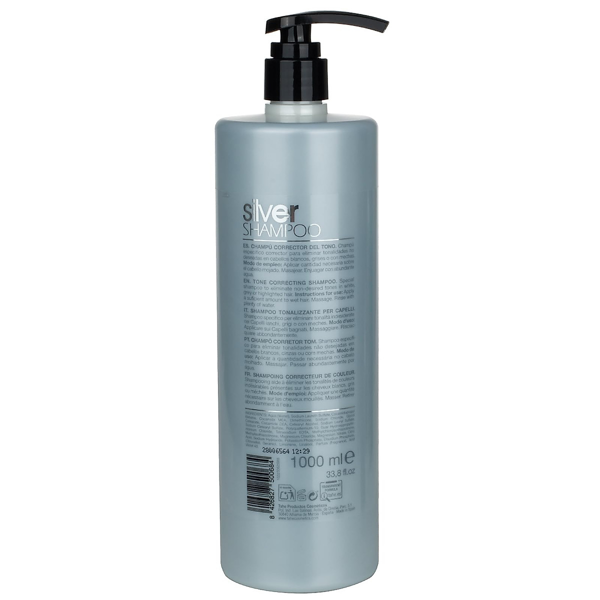 Tahe Botanic Silver Shampoo Correction for White, Grey or Highlighted Hair 1000ML