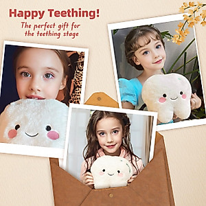 uoozii Non-Shedding 8" | 1lb Tooth Fairy Pillow, Microwavable & Weighted Plush Tooth Fairy Tooth Holder, Warm Tooth Fairy Gifts for Girls & Boys