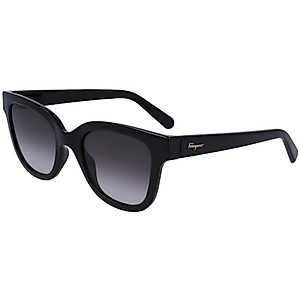 SALVATORE FERRAGAMO Smoke Gradient Square Ladies Sunglasses SF1066S 001 52