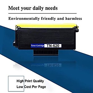 1 Pack TN-620 TN620 Black Toner Cartridge Replacement for Brother MFC-8370 8460N 8470DN 8480DN 8880DN 8660DN 8670DN 8860DN 8870DW 8680DN 8690DN 8890DW DCP-8060 8065DN 8080DN 8085DN Printer.