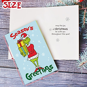 RINOLY Set of 30 Christmas Cards Bulk Boxed with Envelopes and Stickers,6 Assorted Designs Christmas Cards, Holiday Christmas Greeting Cards Bulk-4x6 inch