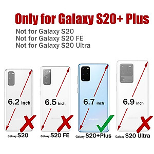 Samsung S20+ Plus Wallet Case with Card Holder Kickstand Magnetic,Leather Flip Case for Samsung Galaxy S20+ Plus 6.7 Inch[Not for S20 or Ultra] (Purple)