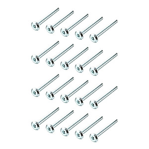 uxcell M6x60mm Furniture Bolts Hex Socket Screws Fastener Zinc Plated 20pcs