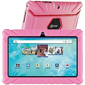 Contixo Kids Tablet - V8 7" Toddler Tablet, Ages 3-7, Android 11 Tablet for Kids, Disney Edition Pre-Installed, Parental Control, WiFi, Teacher Approved Learning Tablet for Boys Girls (Pink)